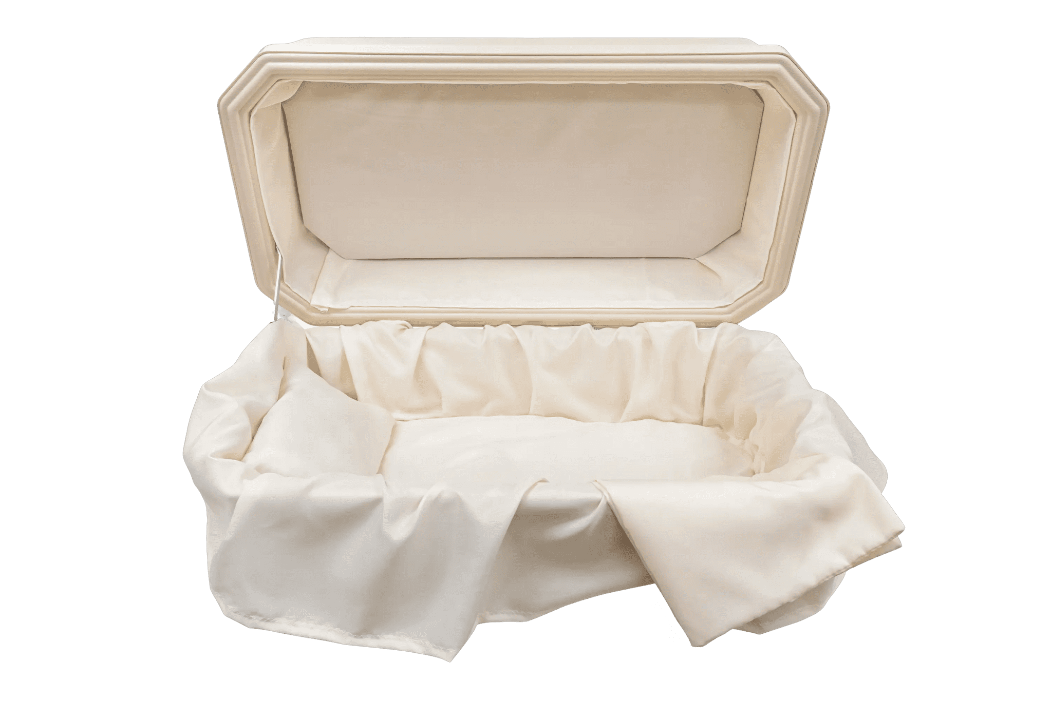 Titan Casket Platinum Pet Burial Casket (Extra Large) Almond and Cream ...