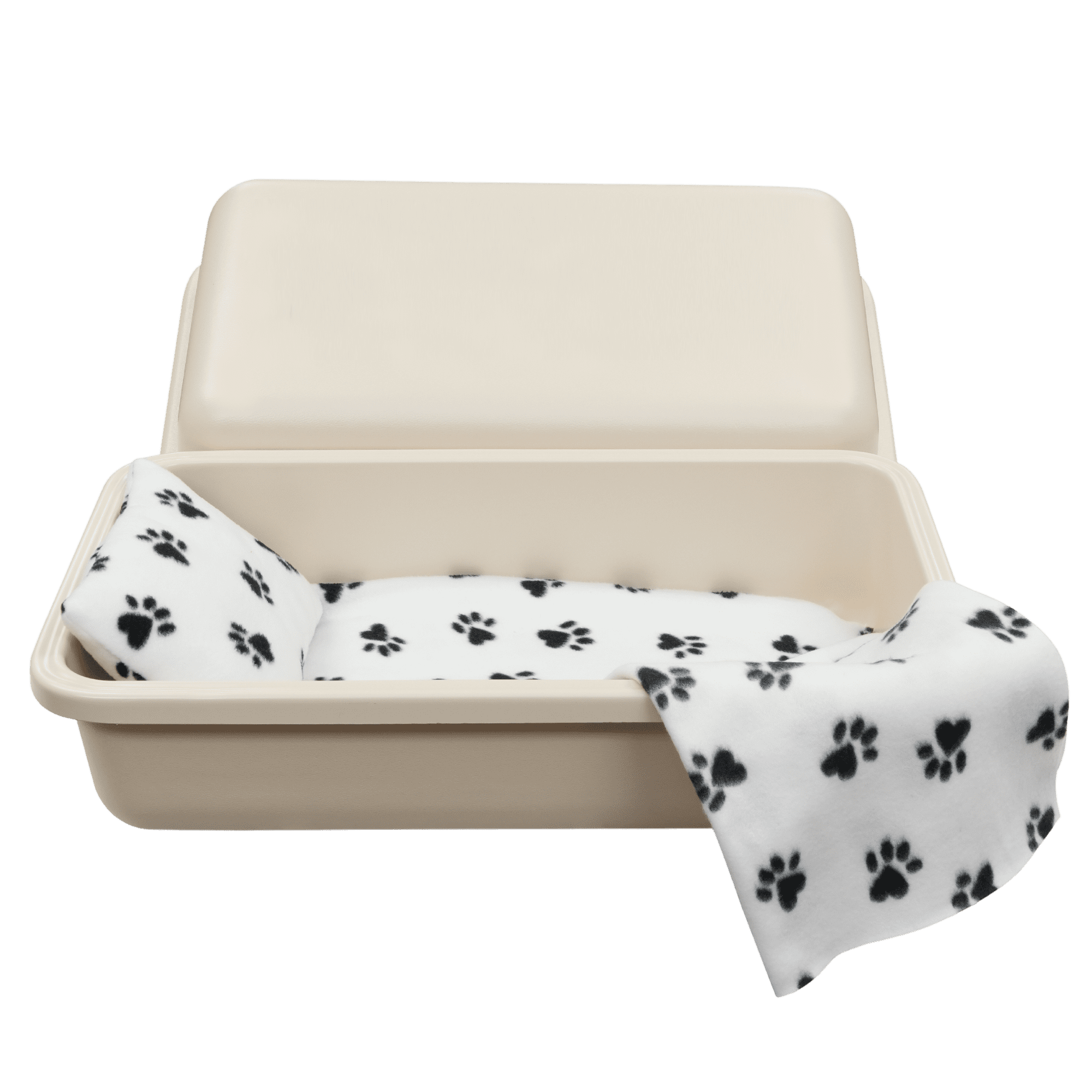 Titan Casket, Standard Pet Burial Casket (Medium) in Almond and Black ...