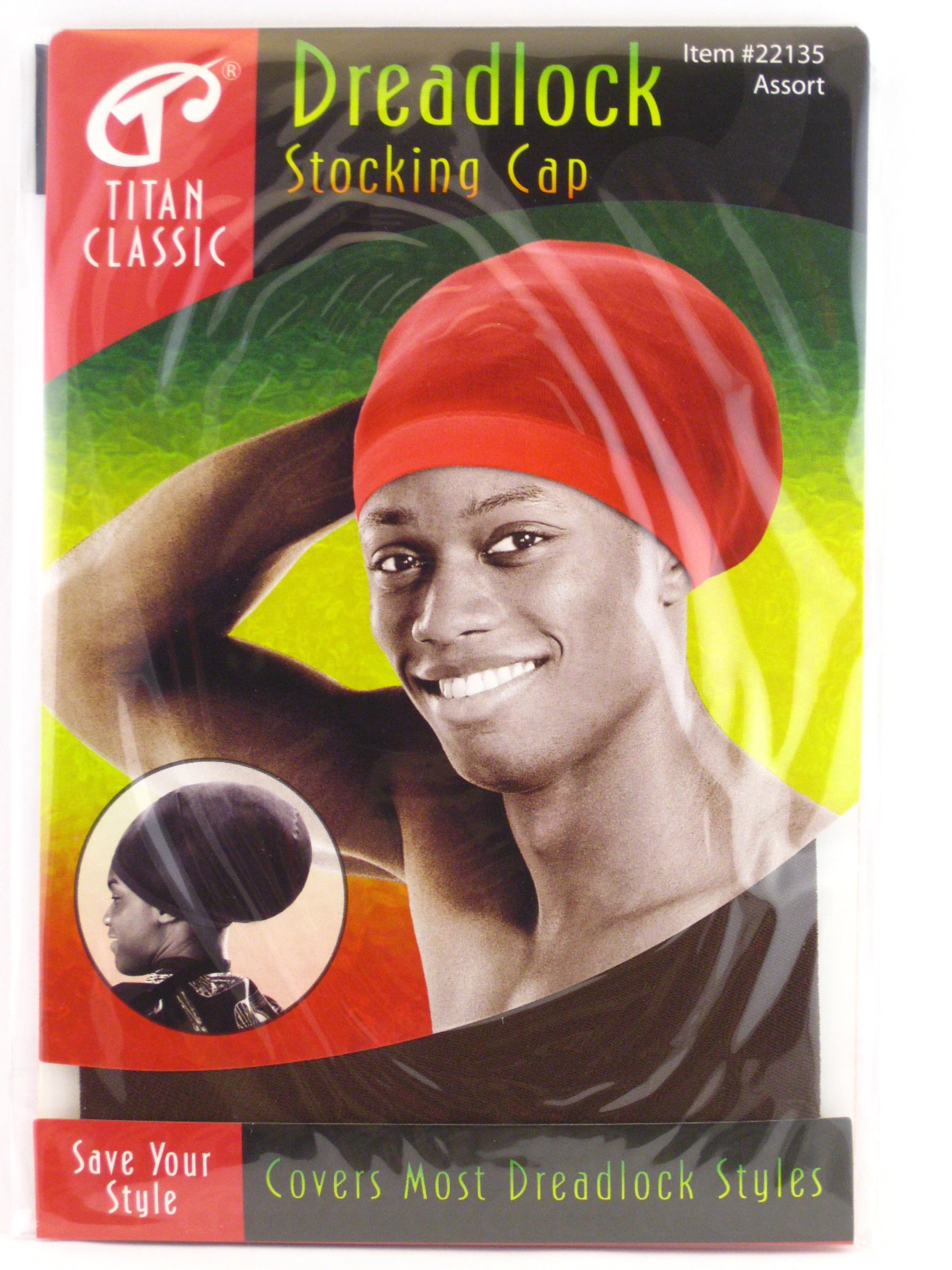 Titan Classic Unisex Adult Dreadlock Nylon Stocking Cap Hat - Brown ...