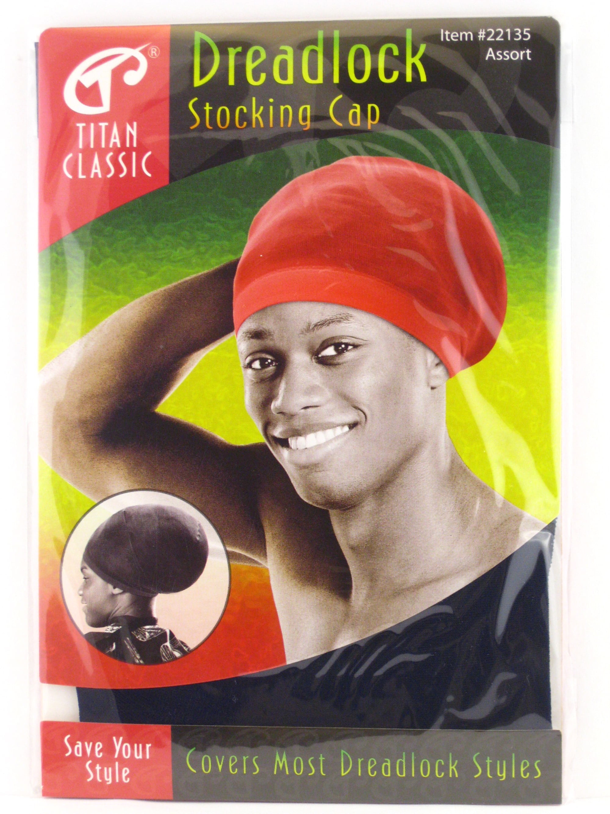 Titan Classic Unisex Adult Dreadlock Stocking Cap Hat (Navy Blue ...