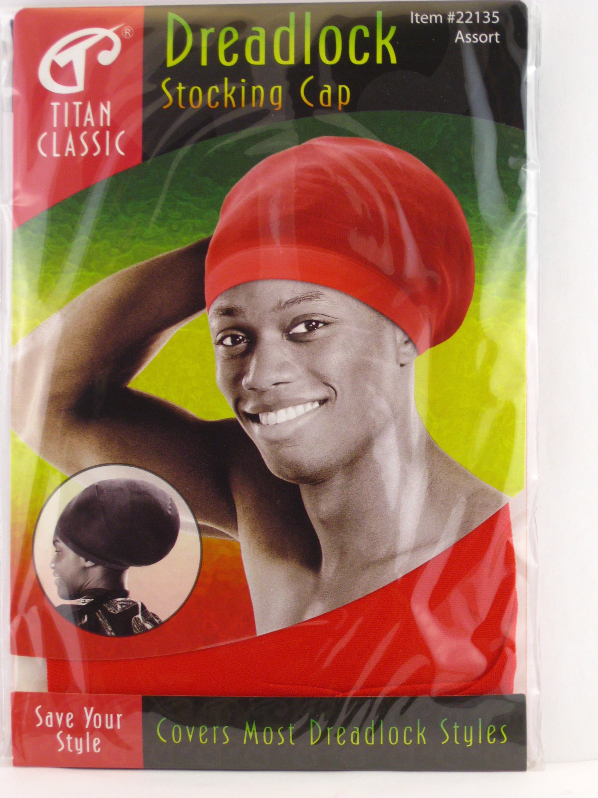 Titan Classic Unisex Adult Dreadlock Stocking Cap Hat (Red) - Walmart.com