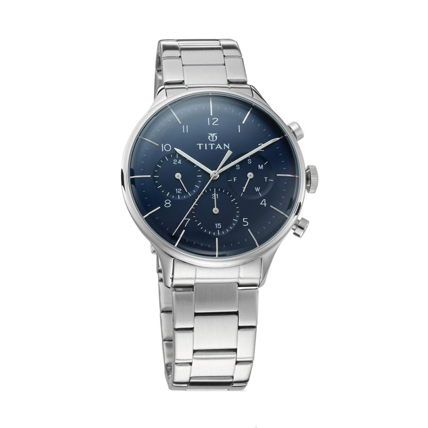 Titan Classique Analog Blue Dial Men's Watch-NN90102SM01 - Walmart.com