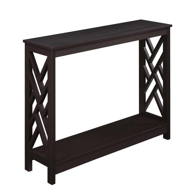 Titan Console Table with Shelf, Espresso - Walmart.com