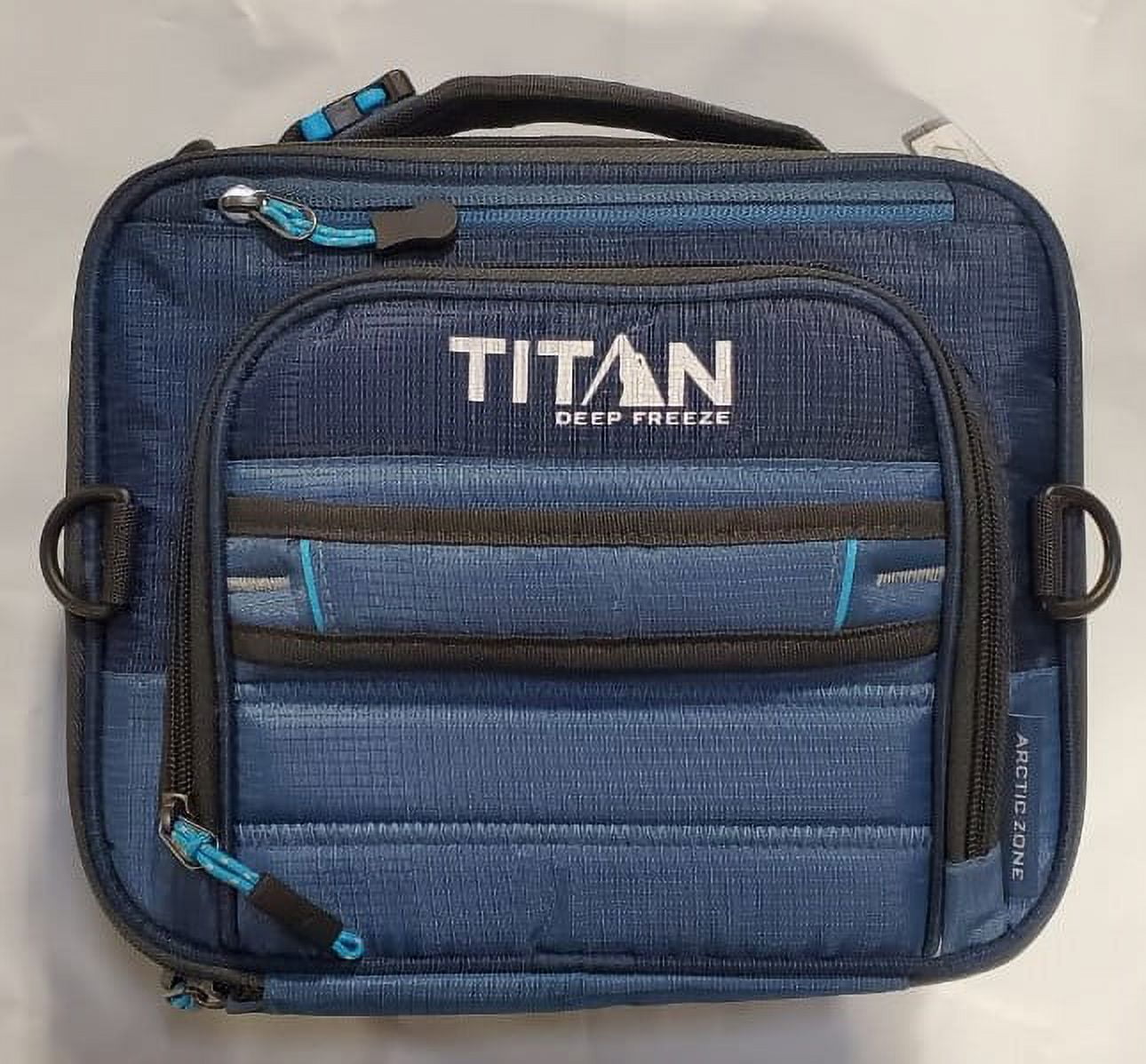 Titan Deep Freeze Blue Expandable Lunch Box with 2 Ice Walls and ...