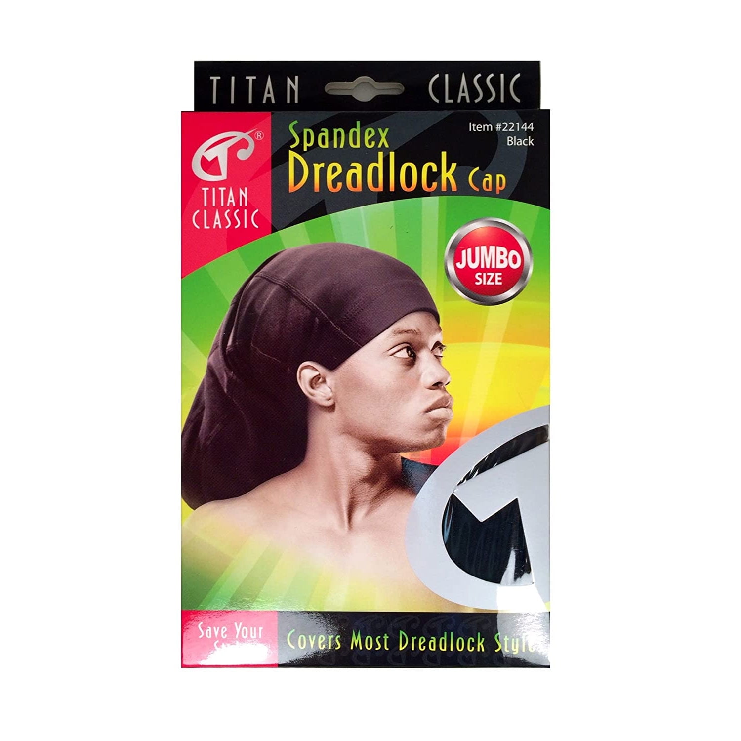 Titan Dreadlocks Spandex Cap Jumbo Size Black,Pack of 12 - Walmart.com