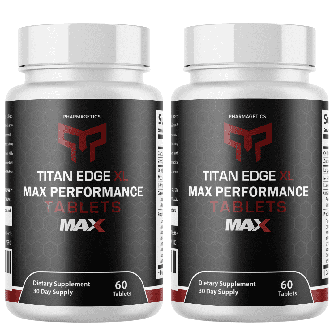 Titan Edge XL Max Tablets - TitanEdge XL Max Supplement - 2 Bottles ...