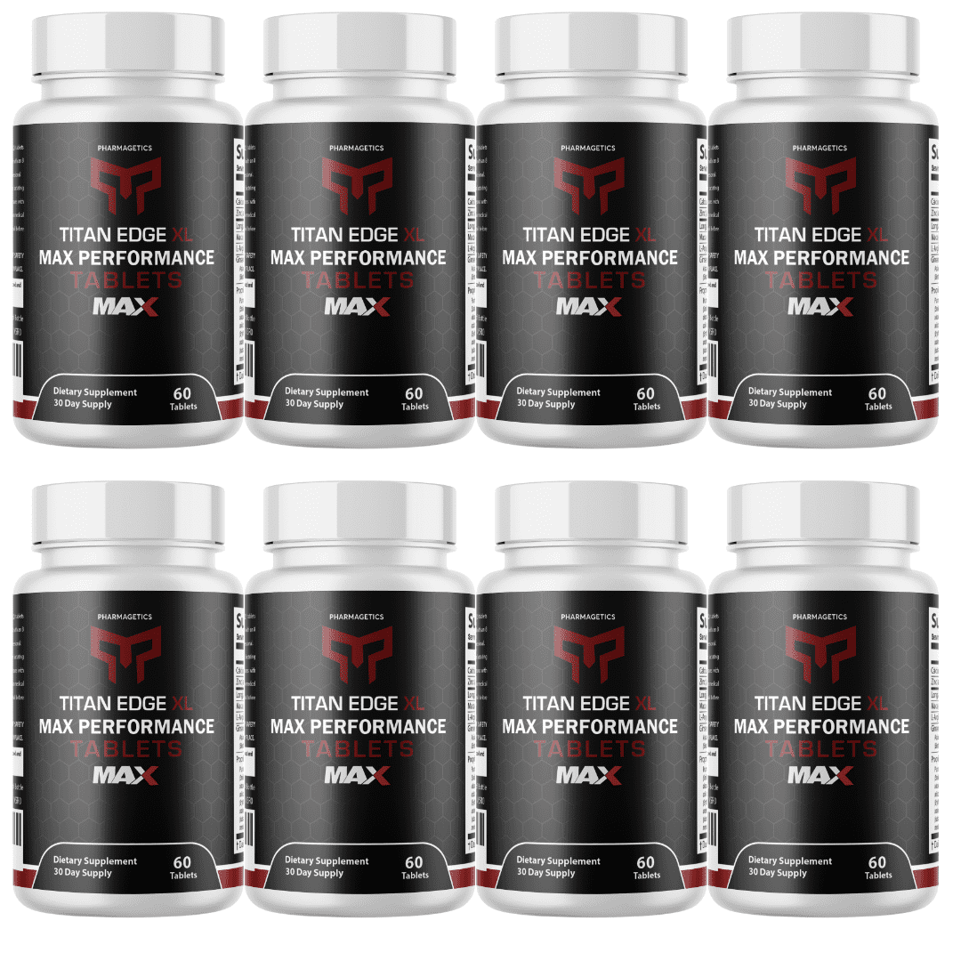 Titan Edge XL Max Tablets - TitanEdge XL Max Supplement - 8 Bottles ...