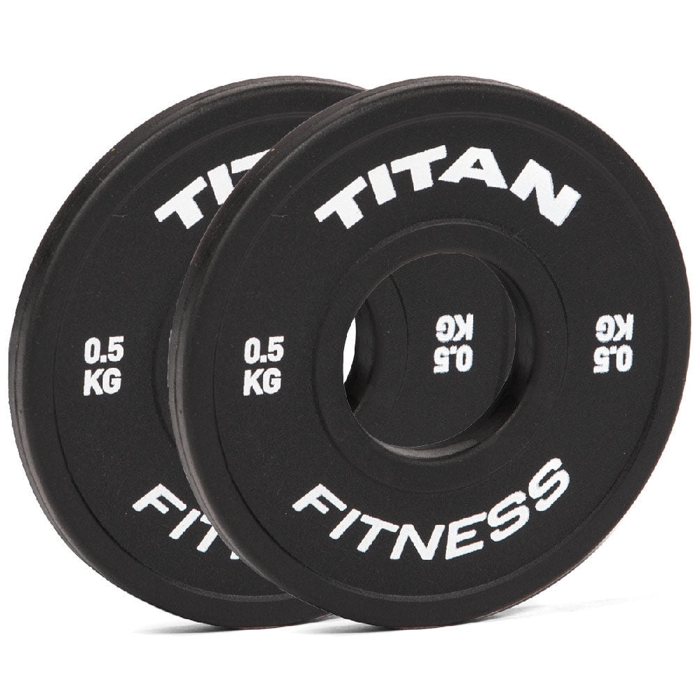 Titan Fitness 0.5 KG Pair Black Change Fractional Weight Plates, Rubber ...