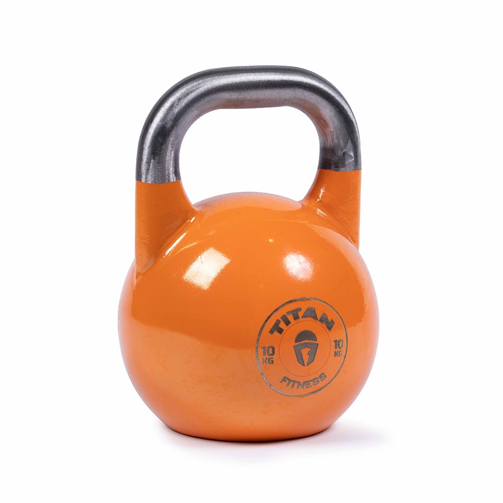 Titan Fitness 10 KG Competition Kettlebell, Color-Coded Light Orange ...