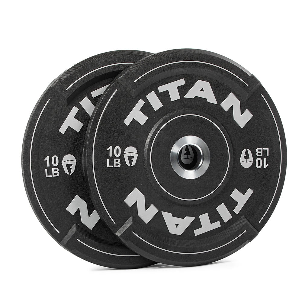 Titan Fitness 10 LB EZ-Grip Urethane Olympic Weight Plates, Pair of ...