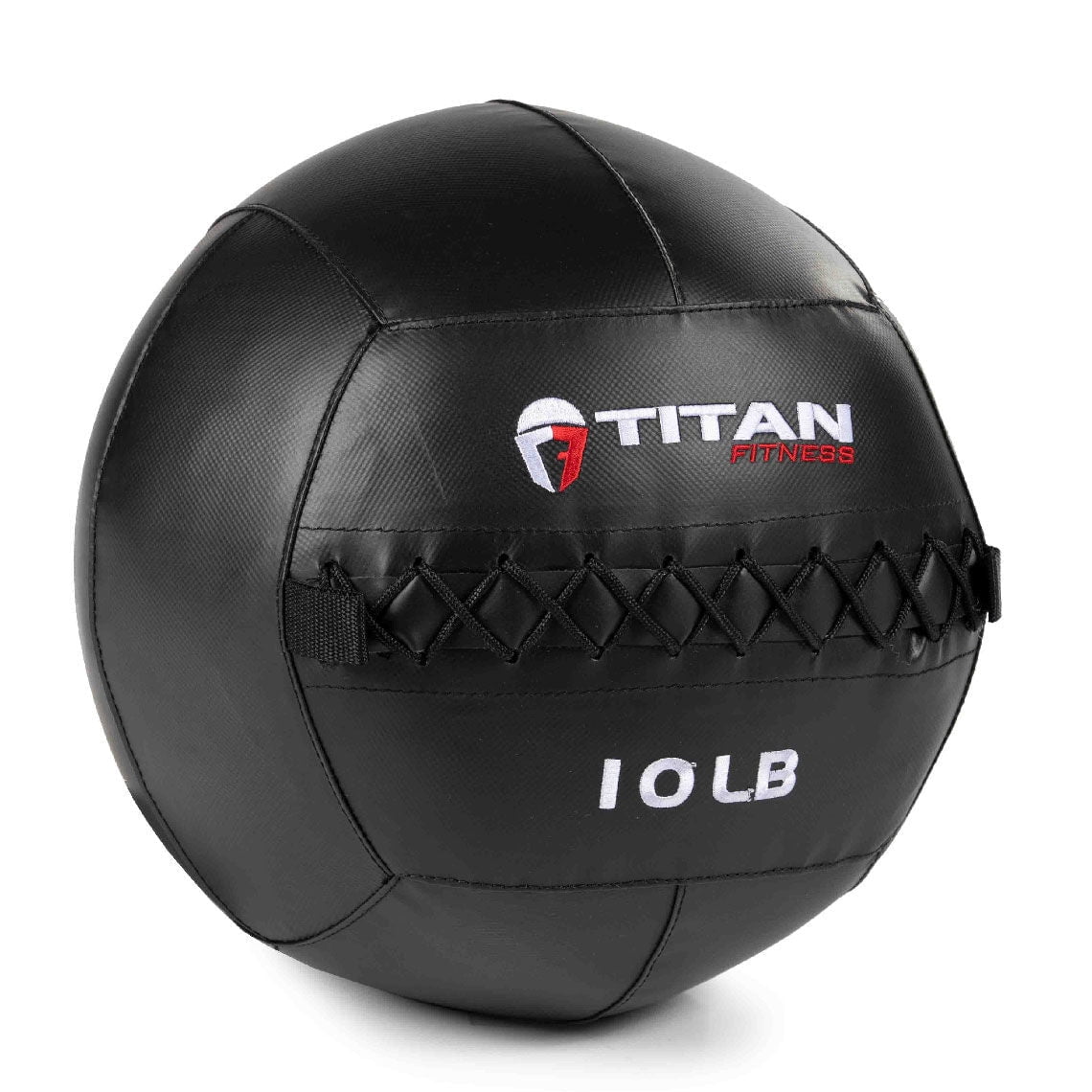 Titan Fitness 10 LB Soft Shell Medicine Wall Ball with Poly-Composite ...