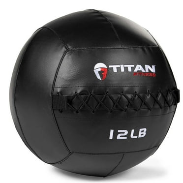 Titan Fitness 80 LB Rubber Tread Slam Ball, Dead Bounce, 13in Diameter ...