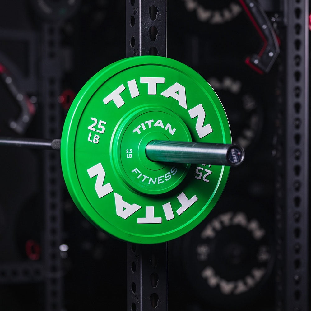 Titan Fitness 2.5 LB Change Plate Set, Green Color-Coded, Fit Standard ...