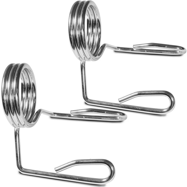 Titan Fitness 2 Pack Olympic Barbell Spring Clips, 50mm Diameter ...
