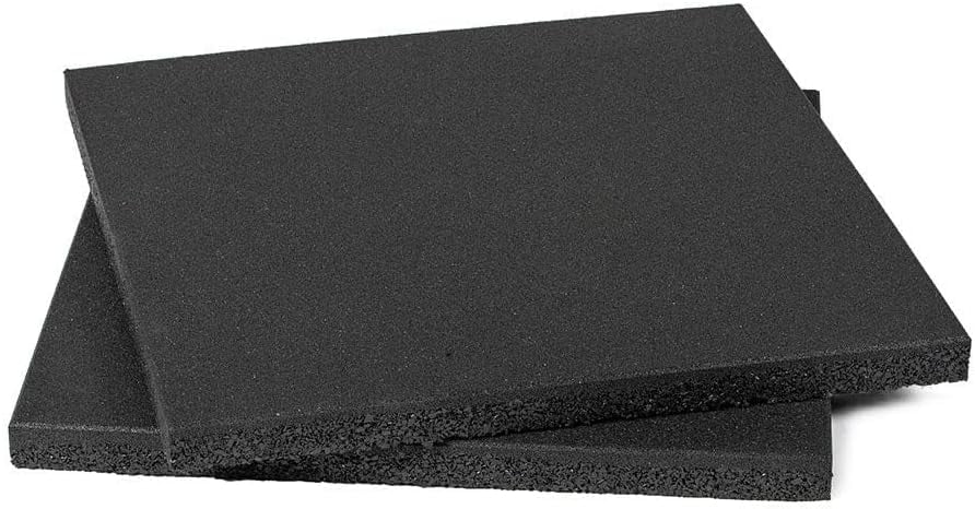 Titan Fitness 2 Pack Rubber Lifting Tiles, 24" x 24" Shock-Absorbing ...