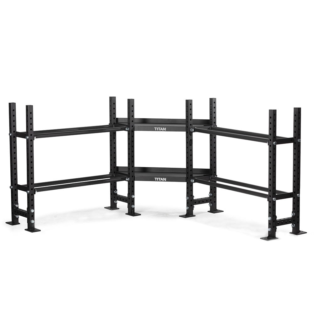 Titan Fitness 2-Tier Elite Series Mass Storage System with 42" Bumper ...
