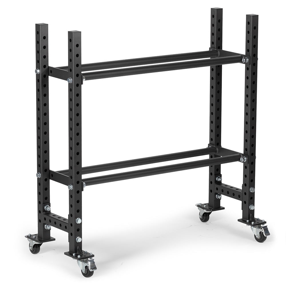 Titan Fitness 2-Tier Elite Series Mass Storage System with Castors, 45. ...