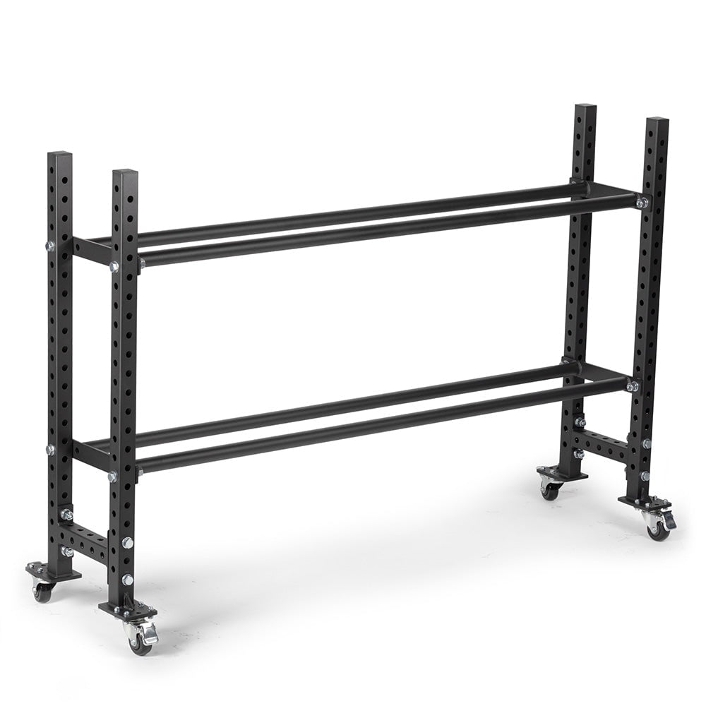 Titan Fitness 2-Tier Elite Series Mass Storage System with Castors, 45. ...