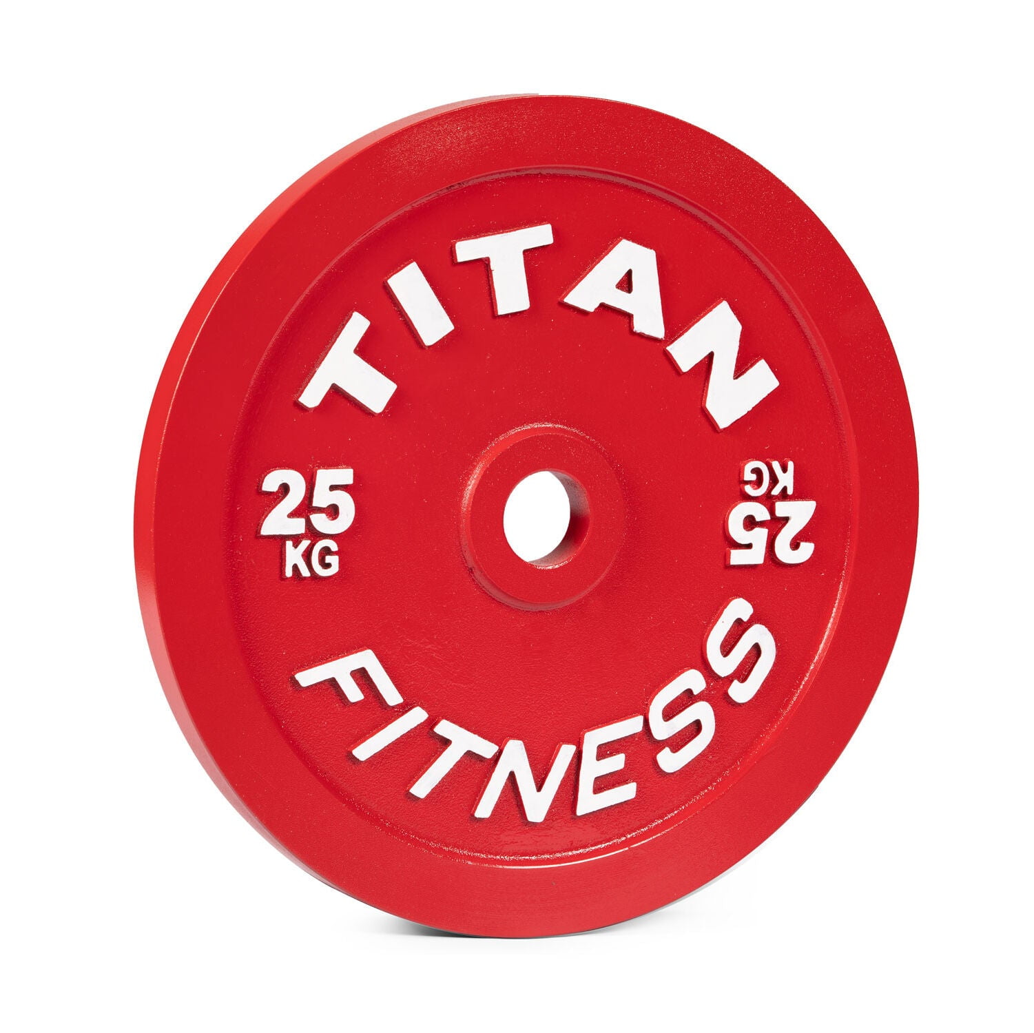 Titan Fitness 25 KG Color-Coded Olympic Weight Disk, Calibrated Steel ...