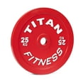Titan Fitness 25 KG Color-Coded Olympic Weight Disk, Calibrated Steel ...