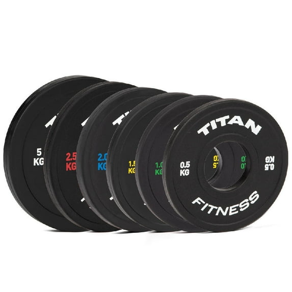 Titan Fitness 25 KG Set Black Change Fractional Weight Plates, Rubber ...