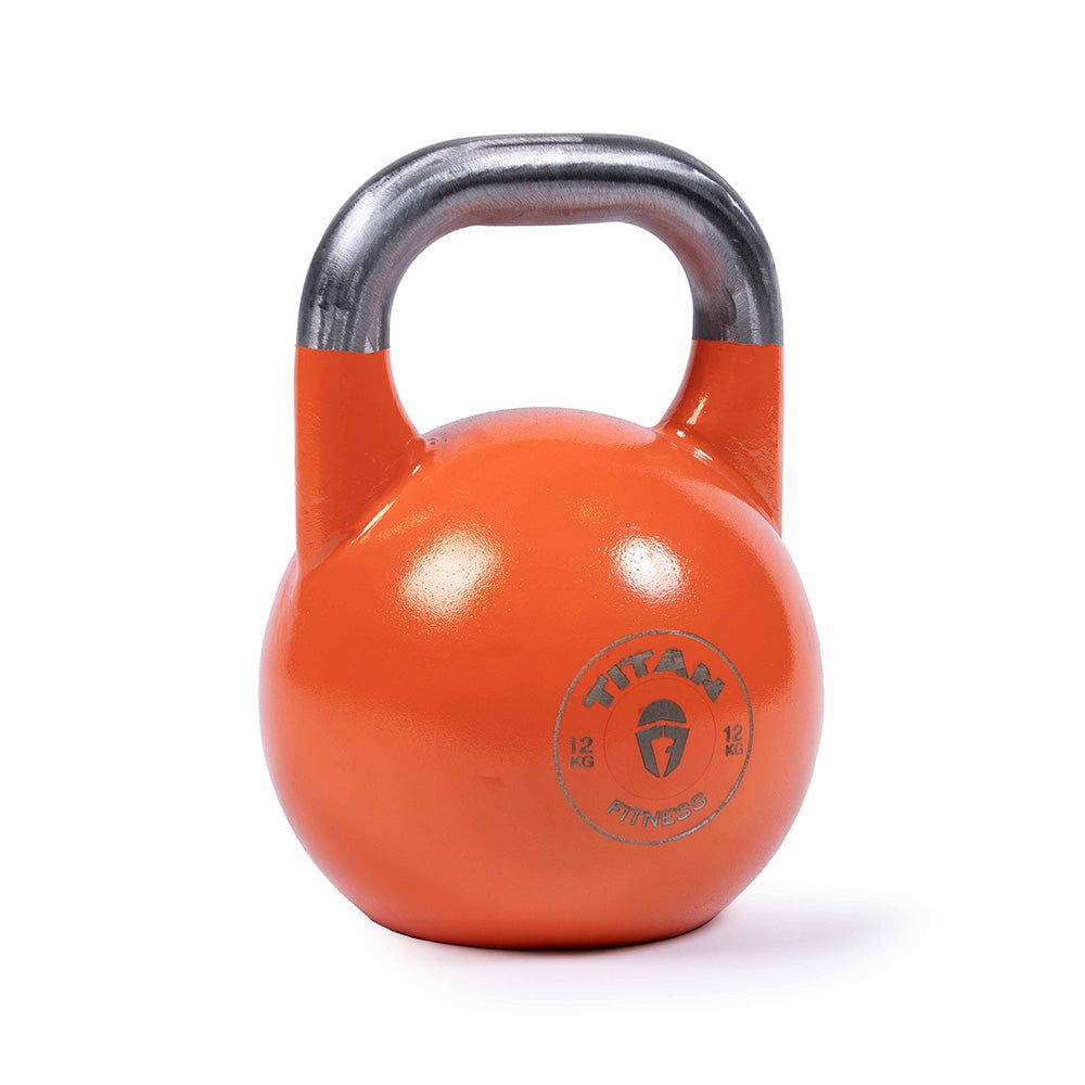 Titan Fitness 12 KG Competition Kettlebell, Color-Coded Orange, 35mm ...