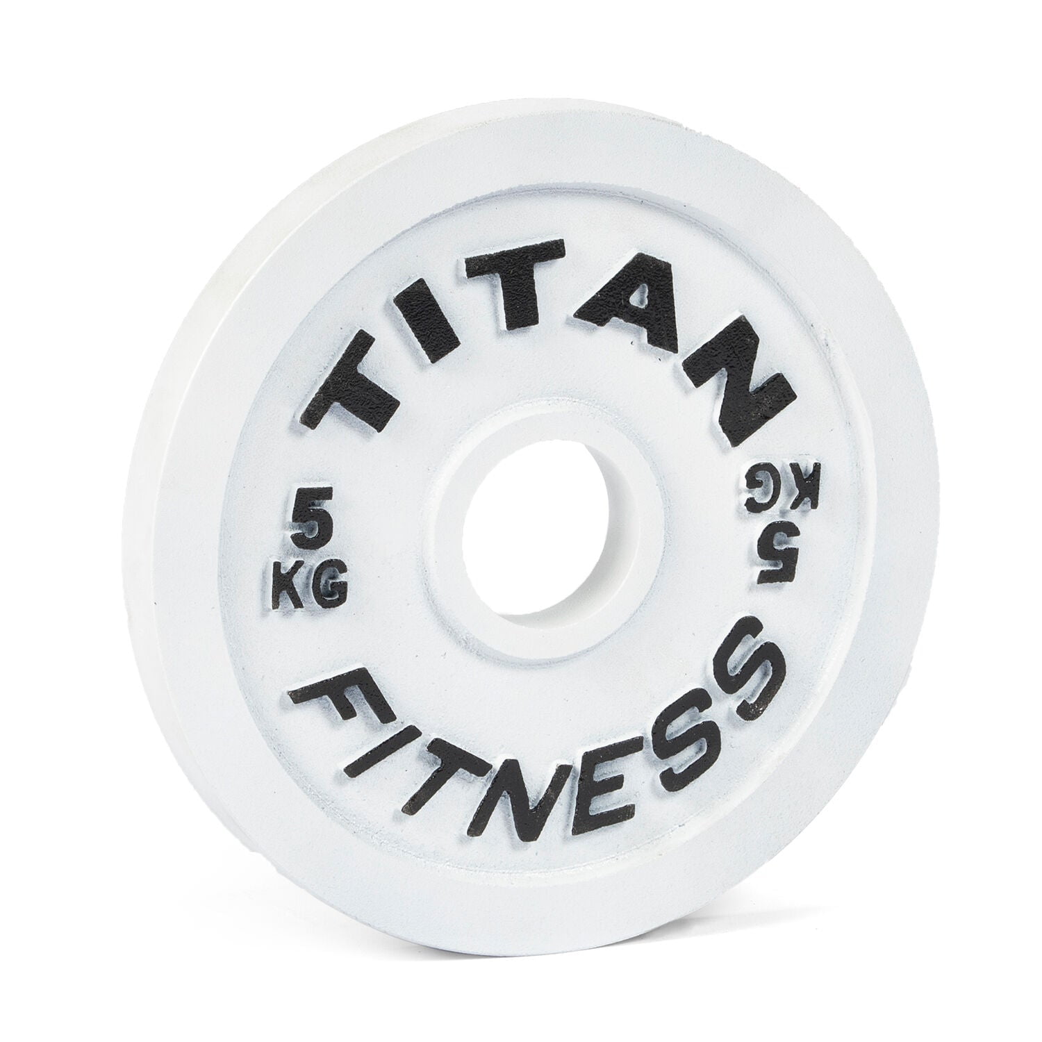 Titan Fitness 5 KG Olympic Calibrated Steel Powerlifting Plate, Machine ...