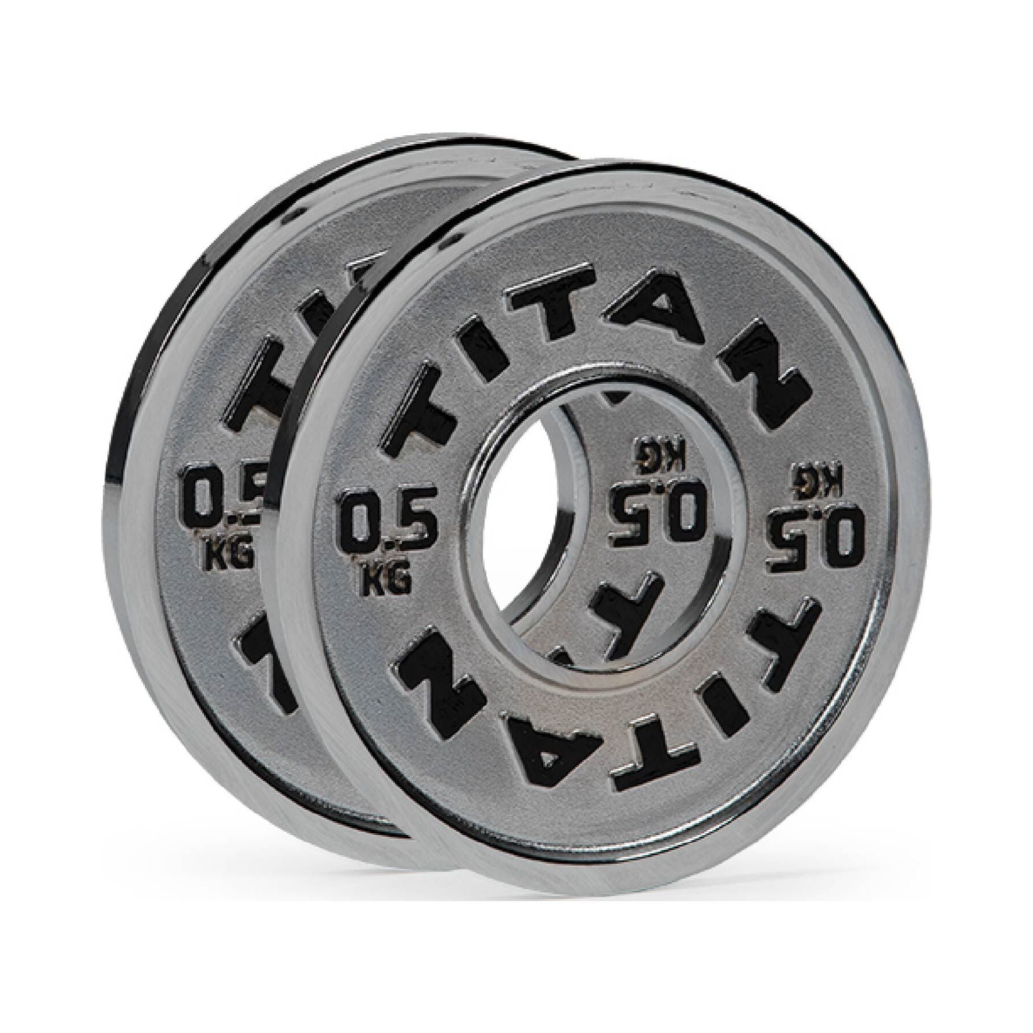 Titan Fitness .5 KG Olympic Calibrated Steel Powerlifting Plates ...