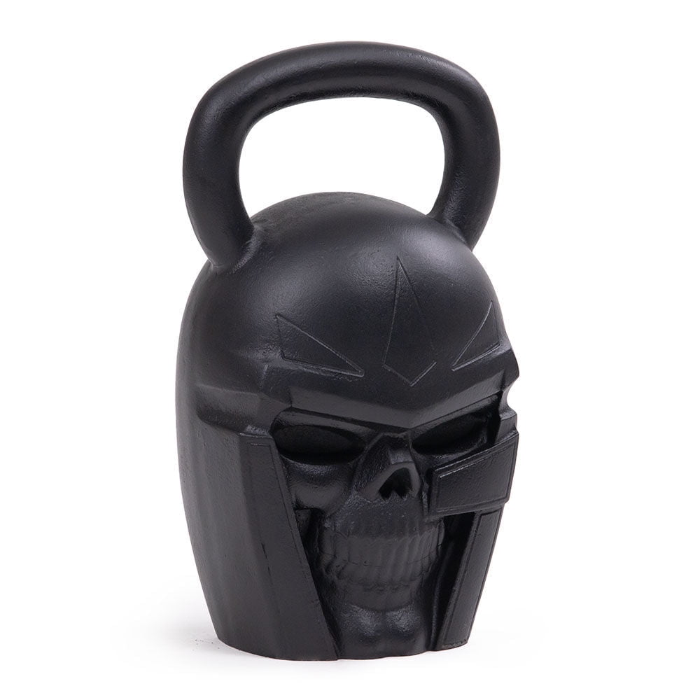 Titan Fitness 50 LB Warrior Kettlebell, Cast-Iron Skull Design, Anti ...