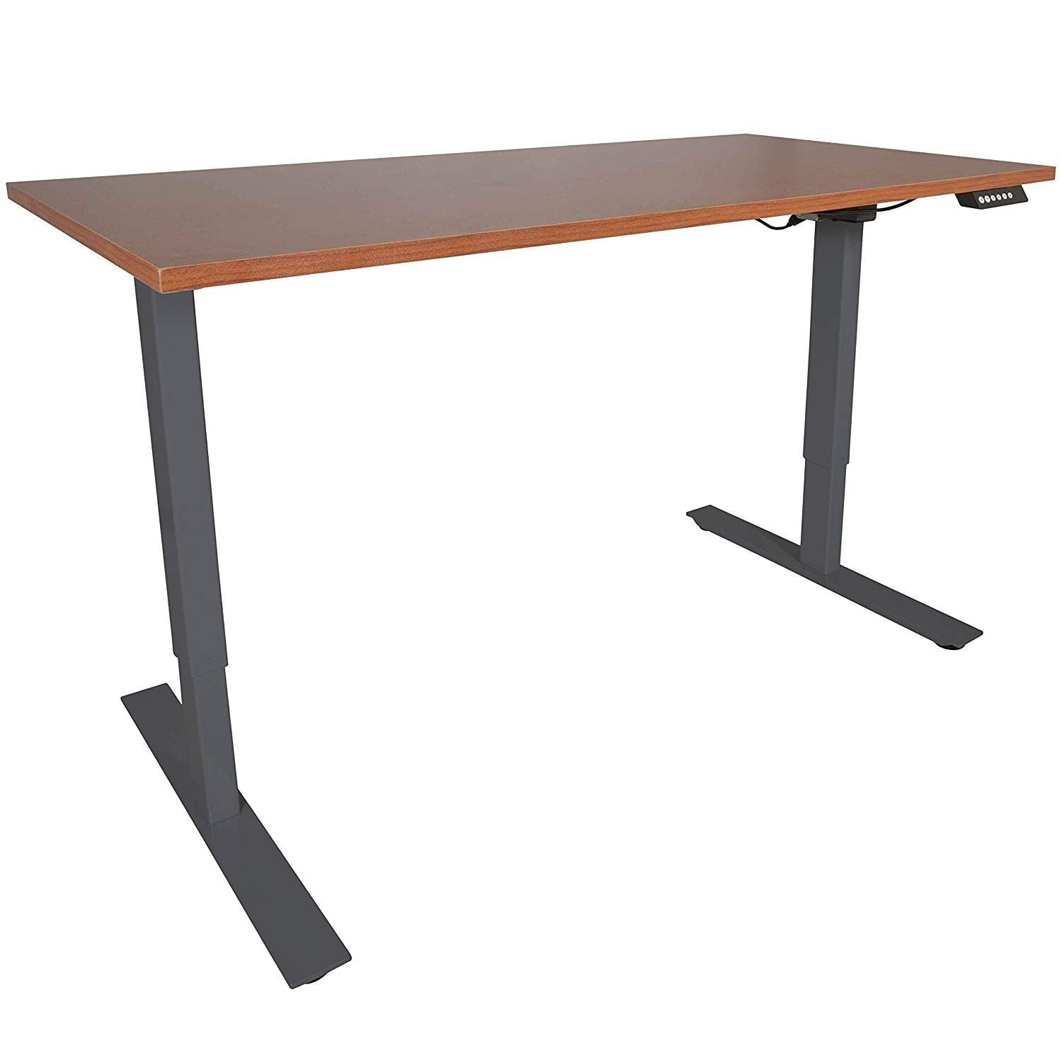 Titan Fitness A2 Adjustable Sit/Stand Desk 30" x 60" Cherry Finish ...