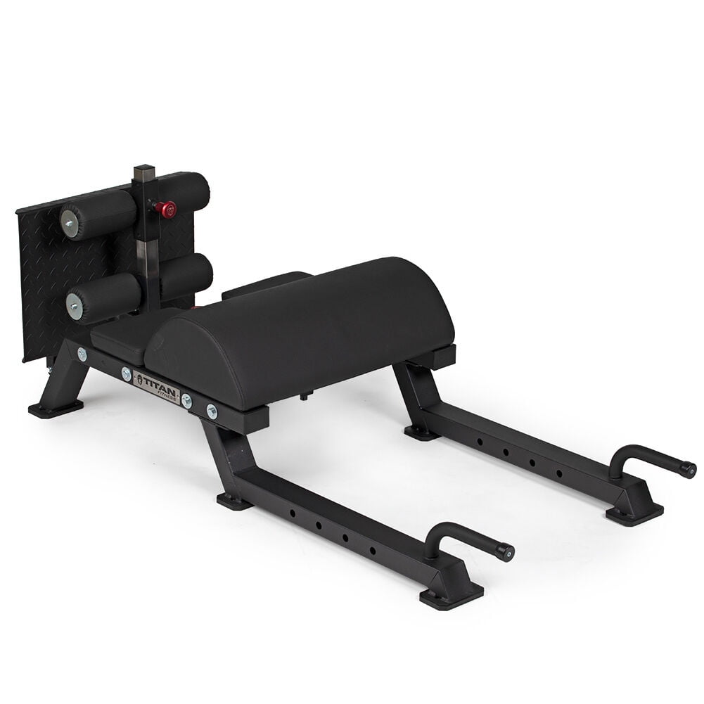 Titan Fitness Adjustable Floor Glute & Hamstring Developer (GHD), Cross ...
