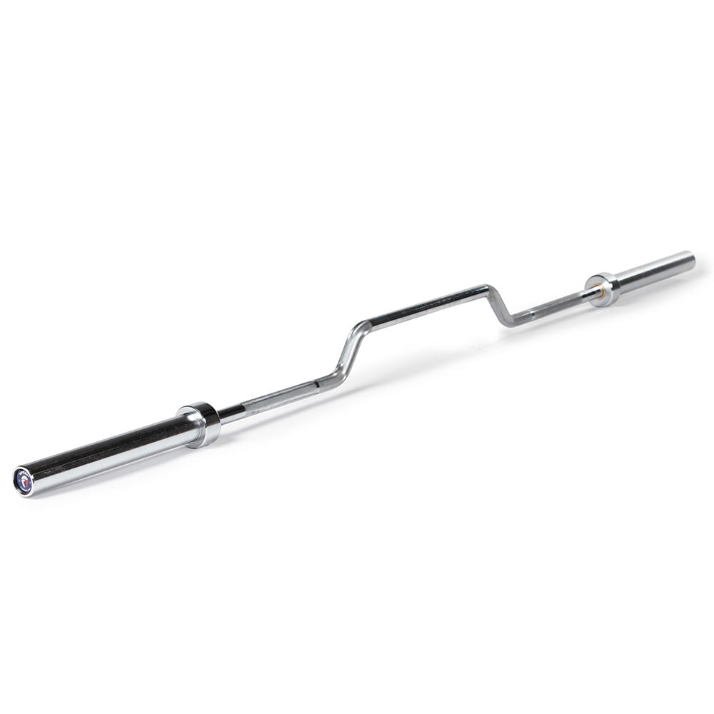 Titan Fitness Cambered Bench Press and Rowing Bar, 3" Camber Drop, 600 ...