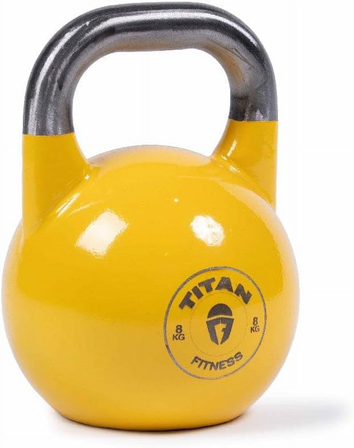 Titan Fitness Competition Kettlebell, Single Piece Casting, KG Markings ...