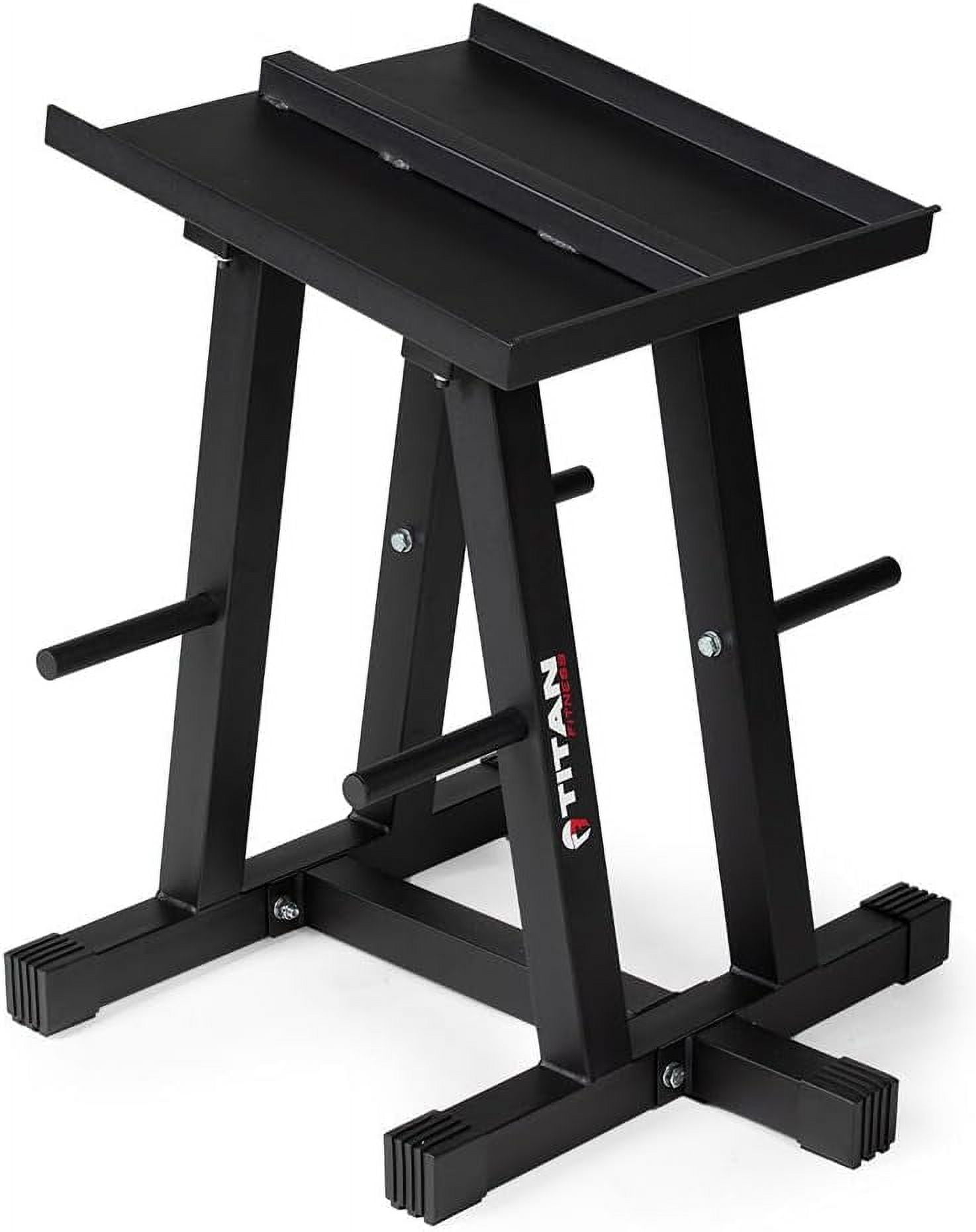 Titan Fitness Dumbbell Column Stand and Plate Tree, 260 LB Capacity ...