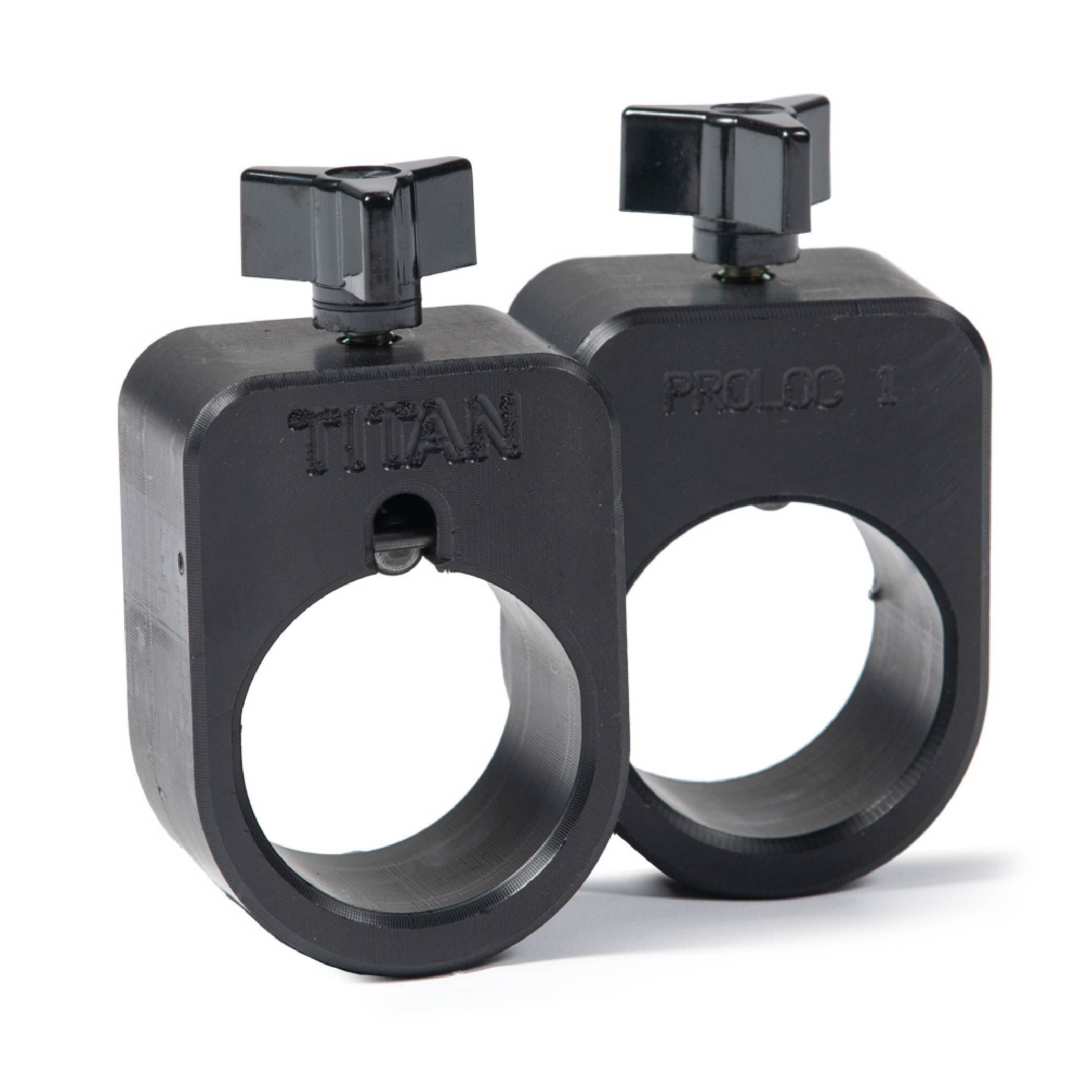 Titan Fitness PROLOC™ 1 Black Olympic Barbell Collar Set, 47.5mm – 50 ...