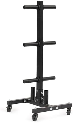 Titan Fitness Portable Weight Tree for Olympic Plate and Barbell ...