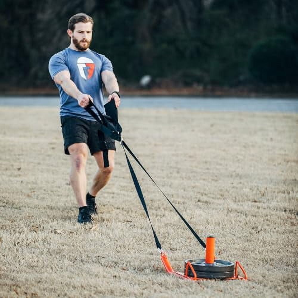 Fitness Power Speed Sled with Deluxe Harness, Rated 150 LB, Push, Pull ...