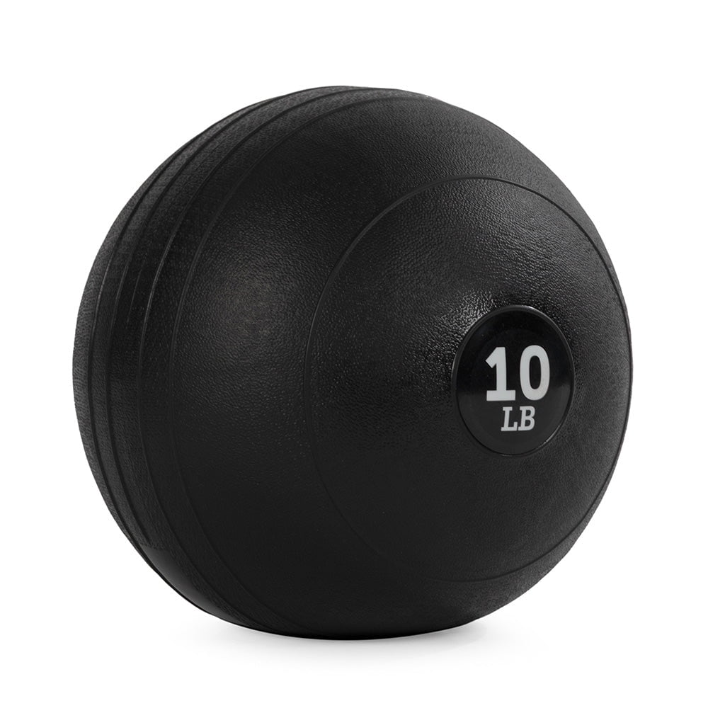 Titan Fitness 10 LB Rubber Slam Ball, Dead Weight Ball Absorbs Impact ...