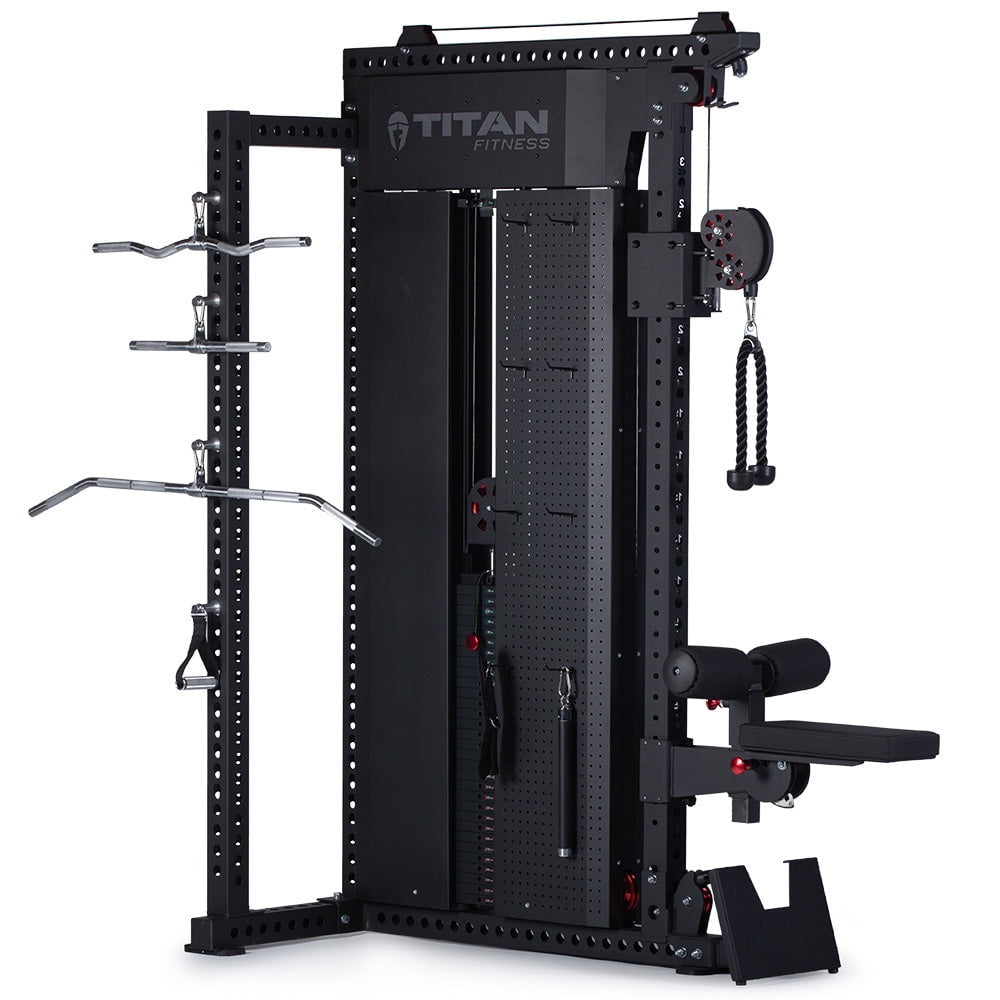 Titan Fitness Selectorized Cable Machine, Lat Pulldown and Low Row Gym ...
