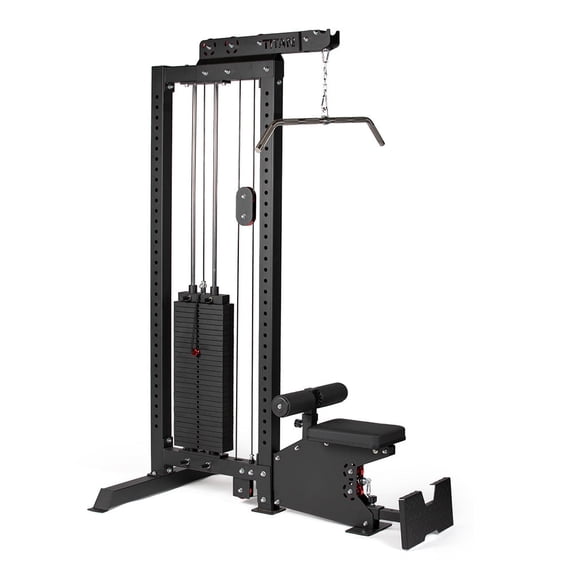 Titan Fitness Lat Pulldown & Low Row Machine, Multifunctional Workout ...