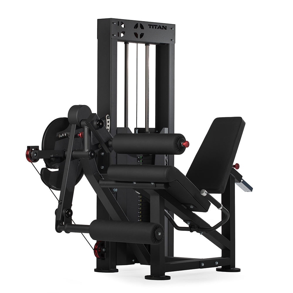 Titan Fitness Selectorized Leg Extension and Curl Machine, Pin-Loaded ...