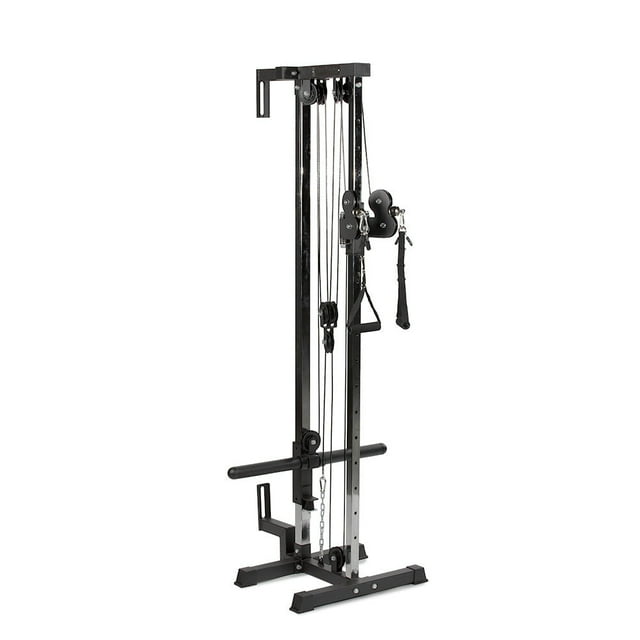Titan Fitness Adjustable Short Wall Mounted Pulley Tower, 350 LB Rated ...