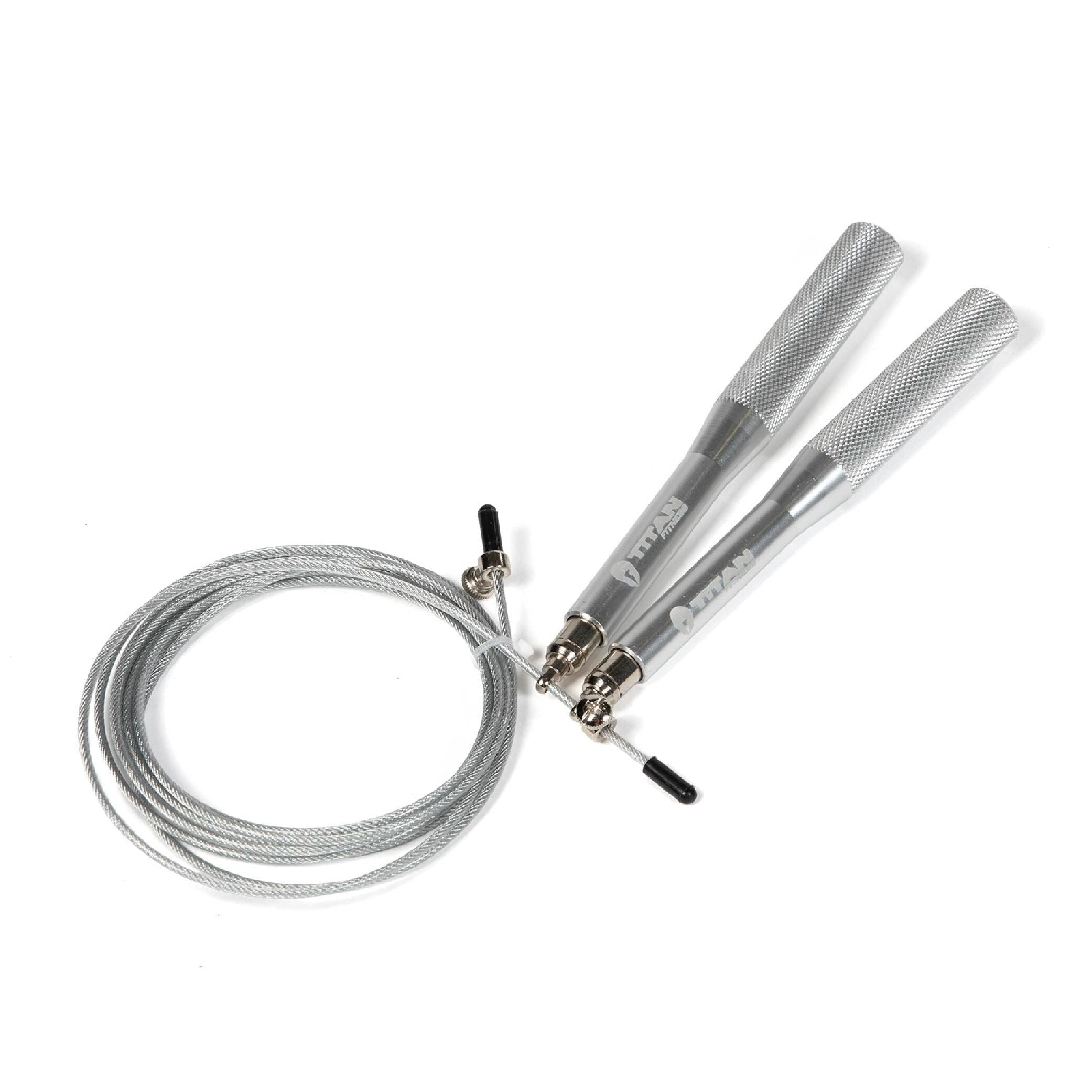 Titan Fitness Speed Jump Rope, Adjustable 118" Length Cable, Solid 6 ...