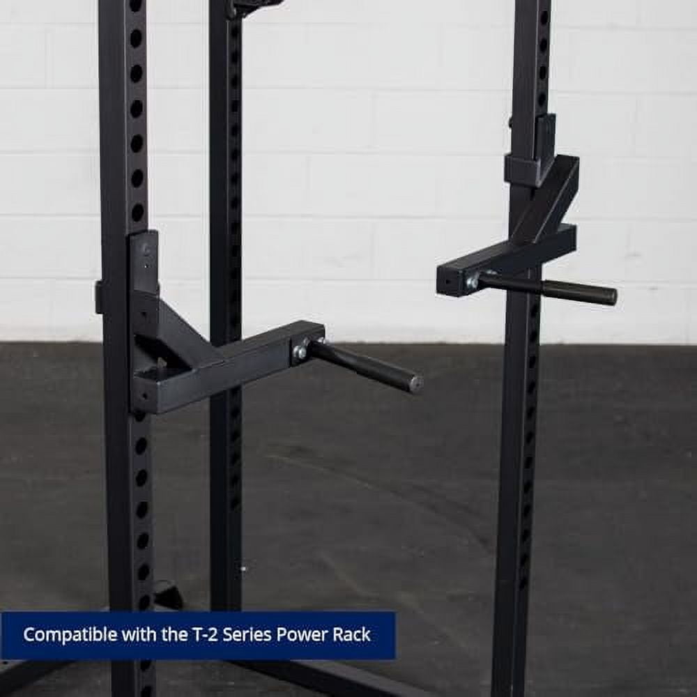 Titan Fitness T-2 Series Dip Bars, J-Hook Style Rack Mounted Dip ...