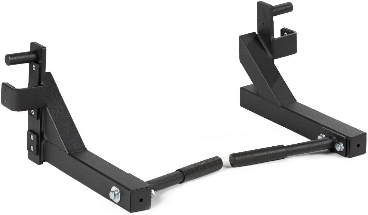 Titan Fitness T-2 Series Dip Bars, J-Hook Style Rack Mounted Dip ...