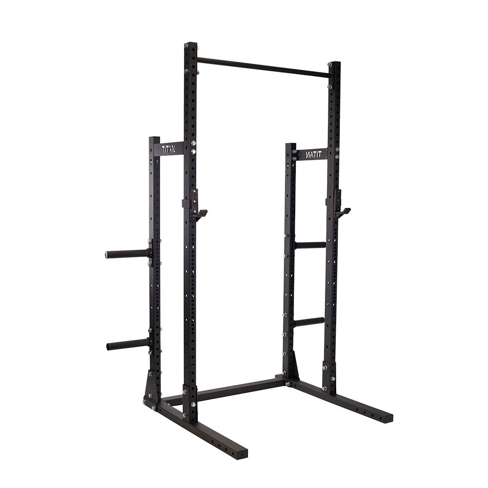 Titan Fitness T-3 Series Half Rack, Squat Rack for Home Gym, Space ...
