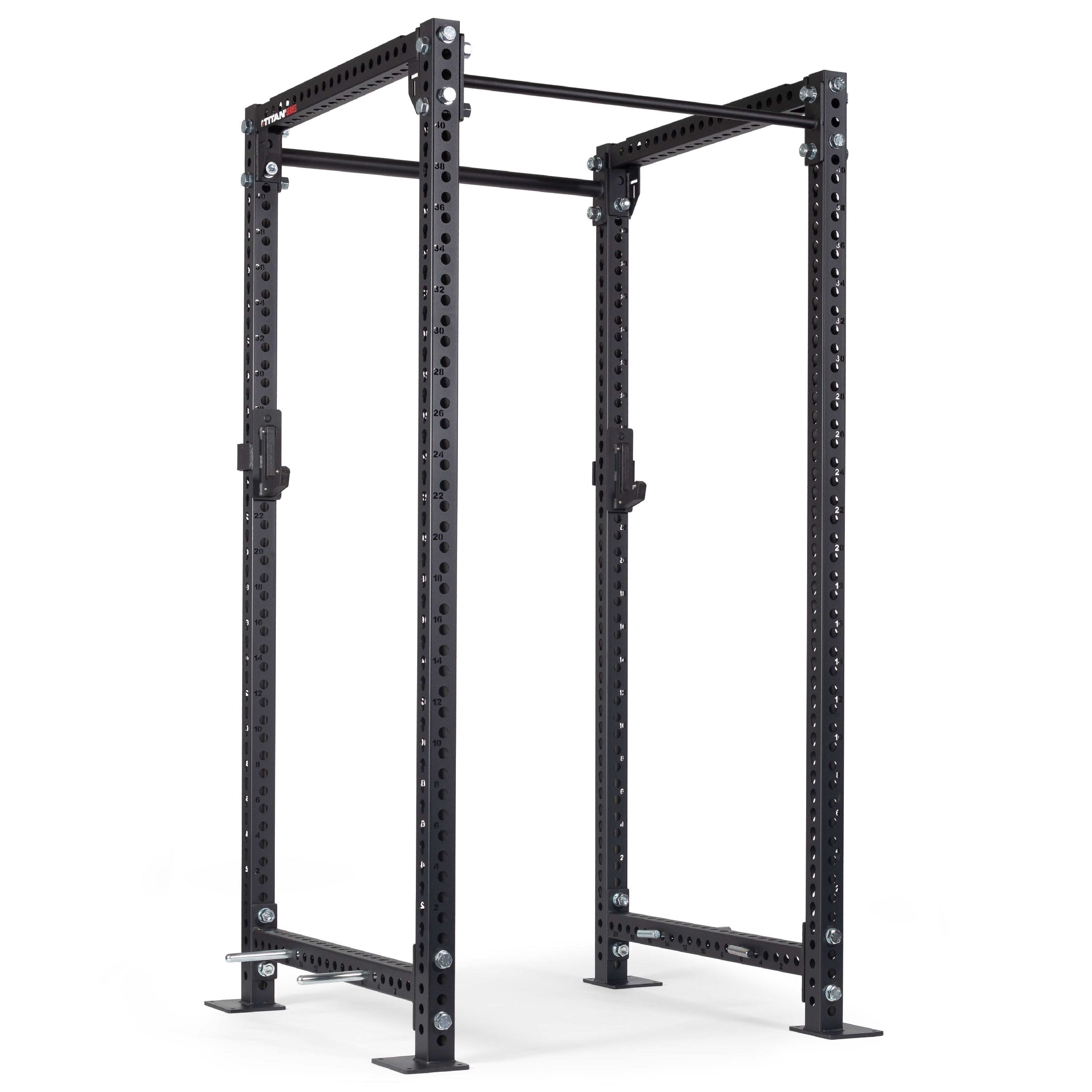 Titan Fitness TITAN Series 100" Black Bolt-Down Power Rack, 42" Depth ...