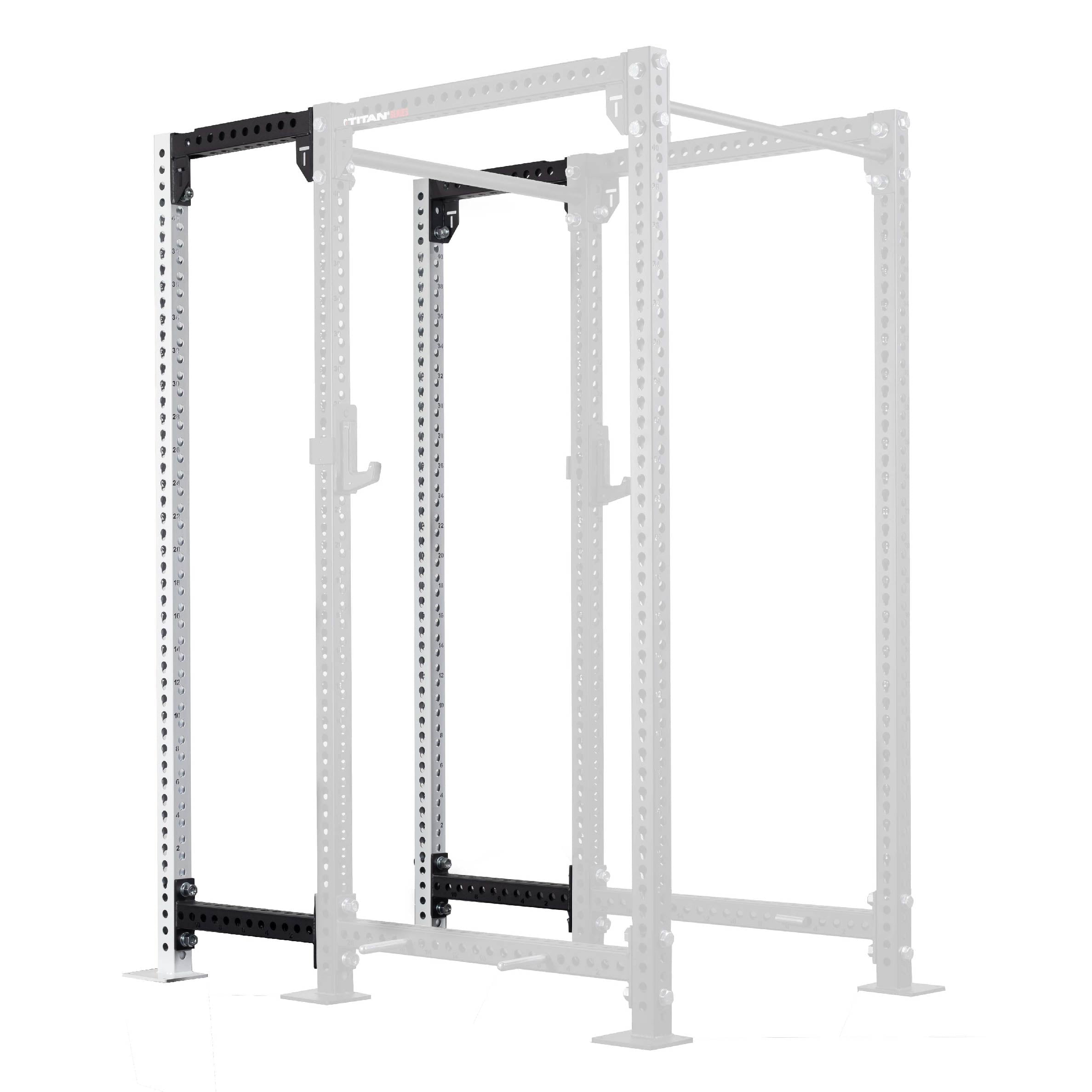 Titan Fitness TITAN Series 100" Bolt-Down White 24" Power Rack ...