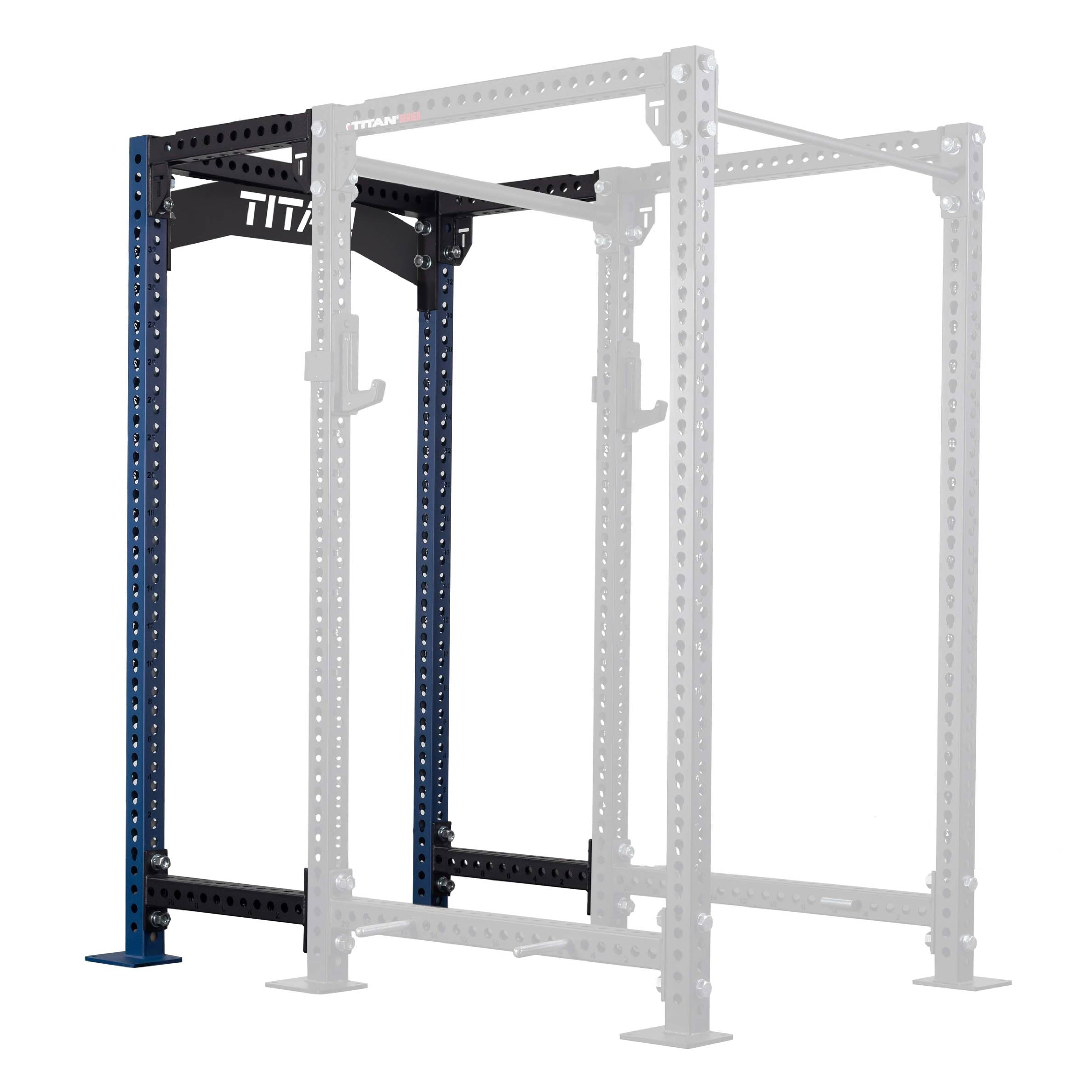 Titan Fitness TITAN Series 90" Bolt-Down Navy 24" Power Rack Extension ...