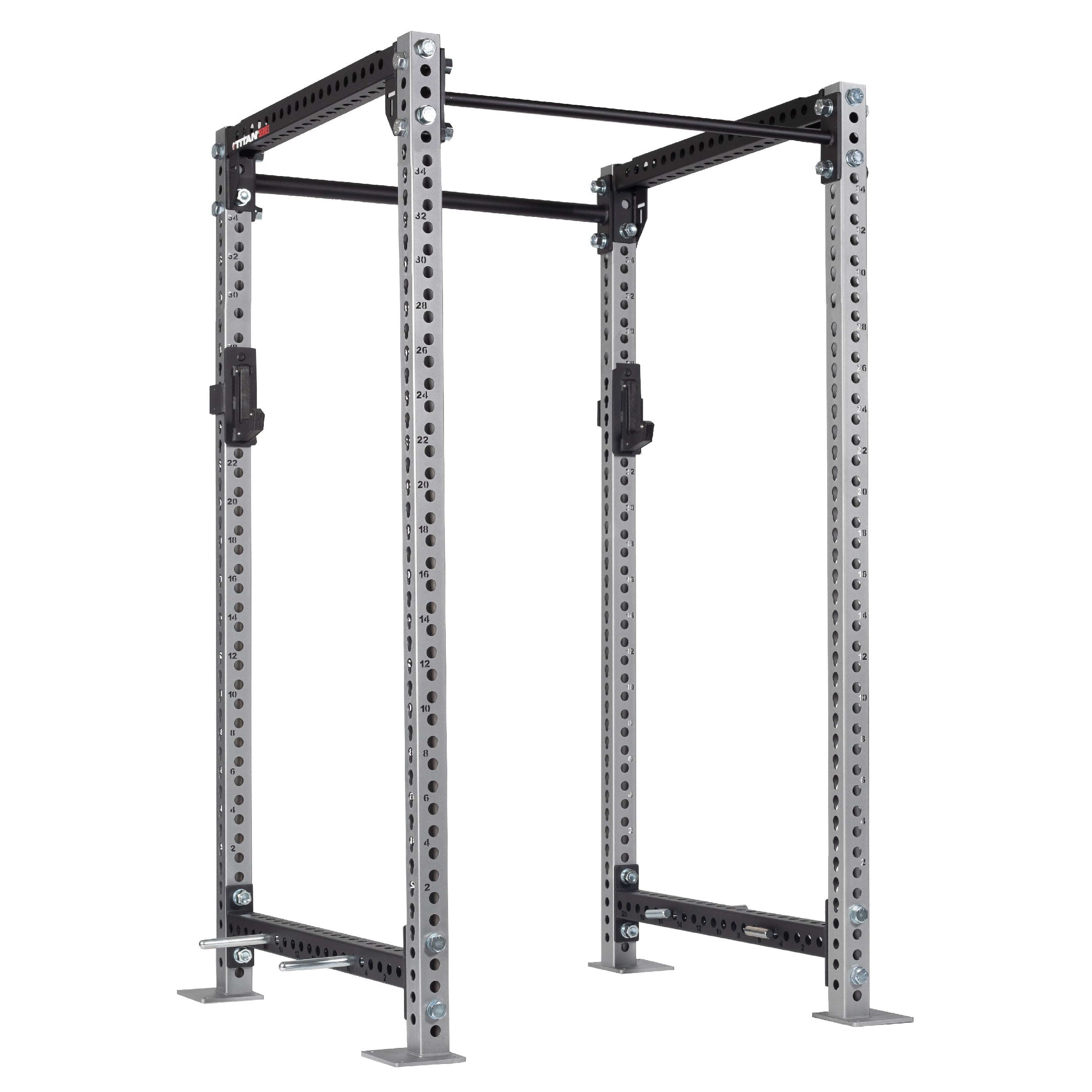 Titan Fitness TITAN Series 90" Silver Bolt-Down Power Rack, 42" Depth ...